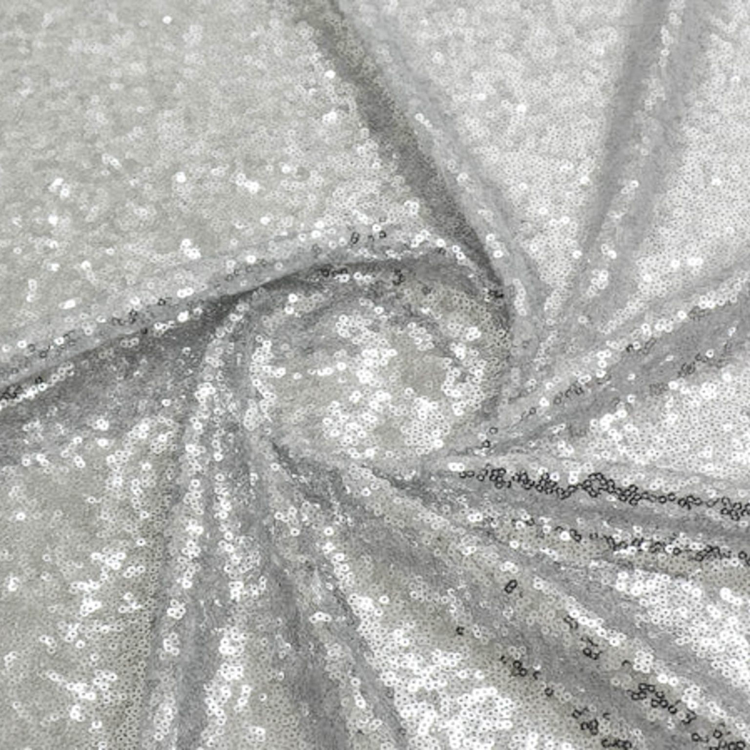 Silver Sequins Fabric Swatch – The Maiden